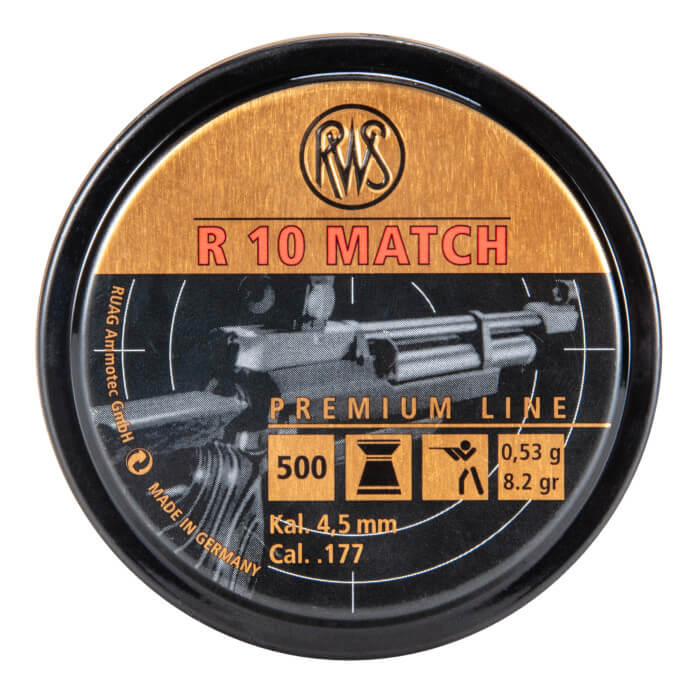RWS R10 MATCH PREMIUM LINE HEAVY 4.50 MM (8.2 GRAINS) 500CT | Umarex USA