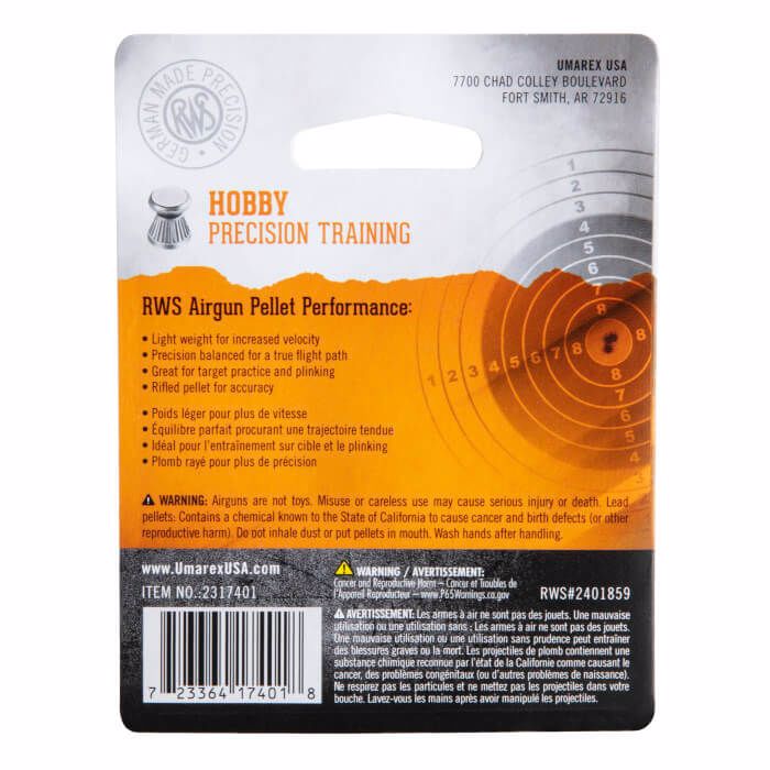 RWS HOBBY .22 PELLET 200 CT | Umarex USA