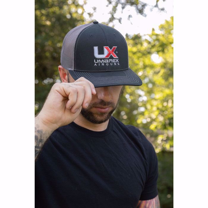 UMAREX AIRGUNS HAT BLACK/WHITE MESH EMBROIDERED LOGO ONE SIZE FITS MOST ...