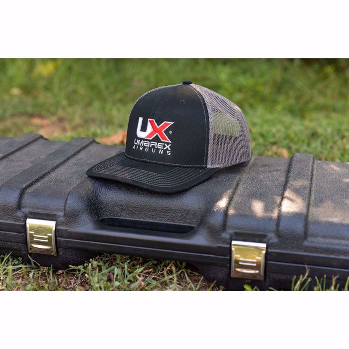 UMAREX AIRGUNS HAT BLACK/WHITE MESH EMBROIDERED LOGO ONE SIZE FITS MOST ...