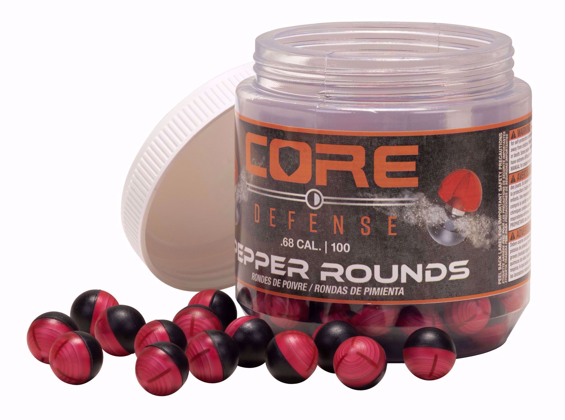 P2P CORE DEFENSE PEPPER ROUNDS-.68 CAL RED/BLACK-100CT | Umarex USA