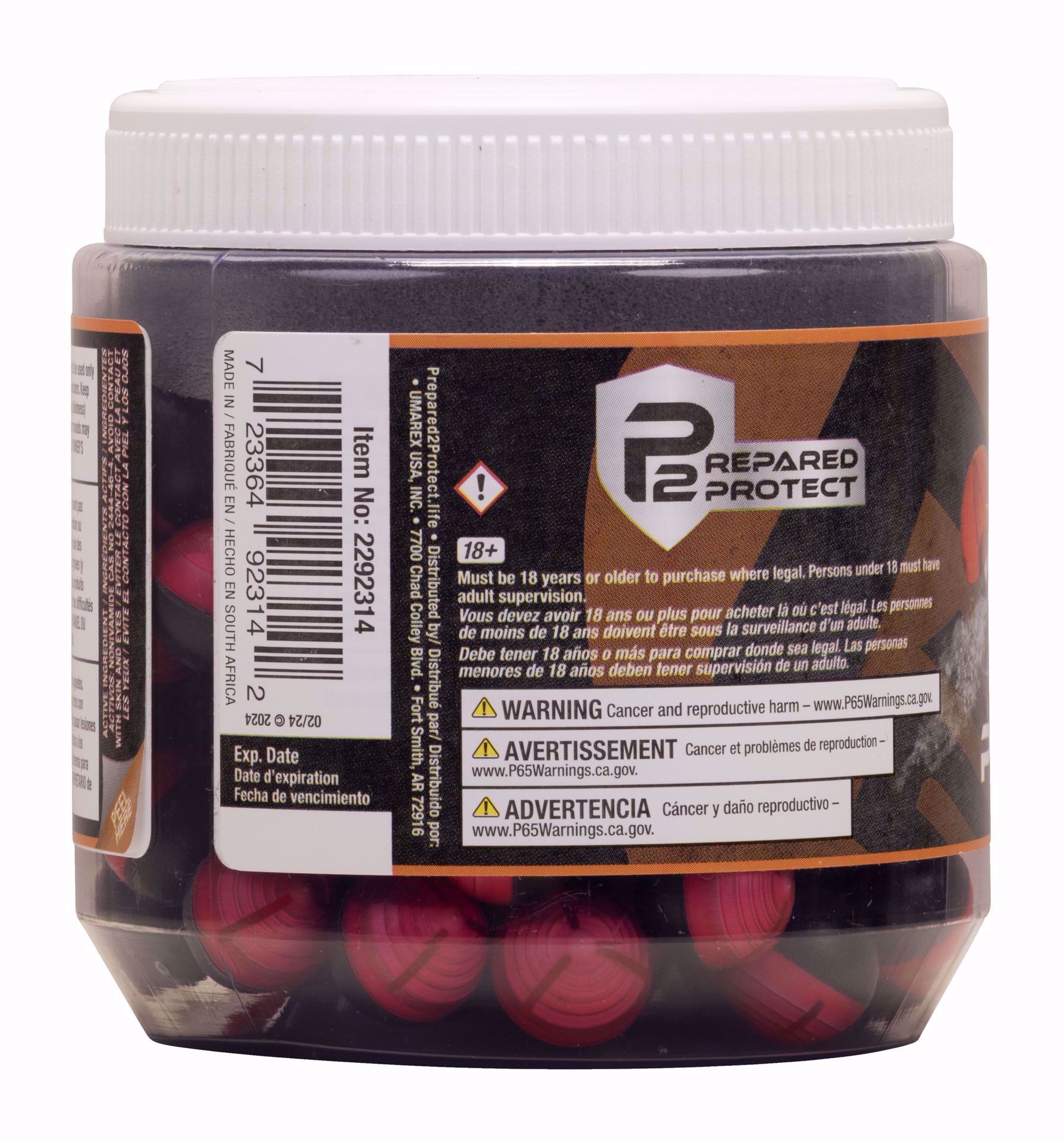 P2P CORE DEFENSE PEPPER ROUNDS-.68 CAL RED/BLACK-100CT | Umarex USA
