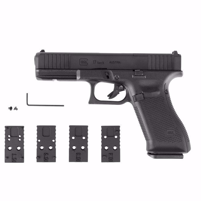 GLOCK 17 Gen5 MOS Blowback .177 BB Pistol (4 adapter plates incl ...